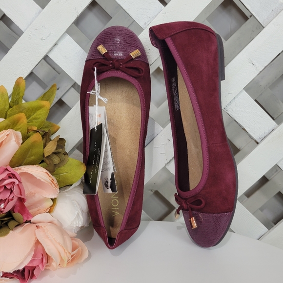 Vionic | Shoes | New With Tag Vionic Minna Suede And Leather Burgundy ...
